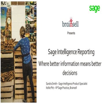 Sage Intelligence Reporting for your Sage ERP Software | PPTX