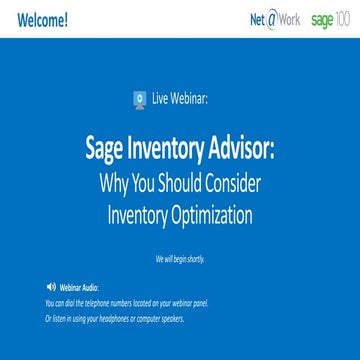 Sage Inventory Advisor for Sage 100 | PPT