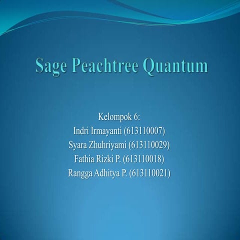 Sage peachtree quantum | PPTX