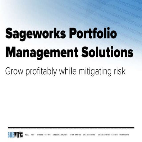 Sageworks Portfolio Management Solutions | PPTX