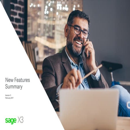 Sage x3 new features summary | PPT