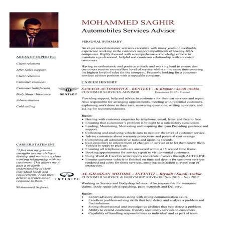 Saghir's cv | PDF