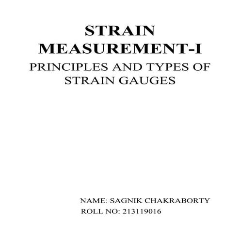 Strain gauge | PPTX