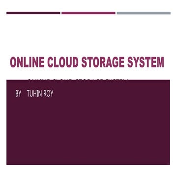 Online Cloud Storage System By using PHP | PPT