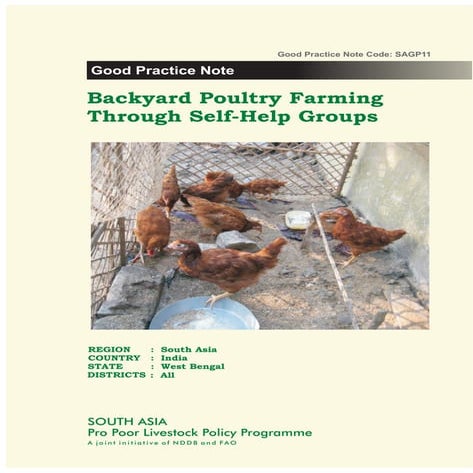 Backyard Poultry Farming Through Self-Help Groups in West Bengal ...