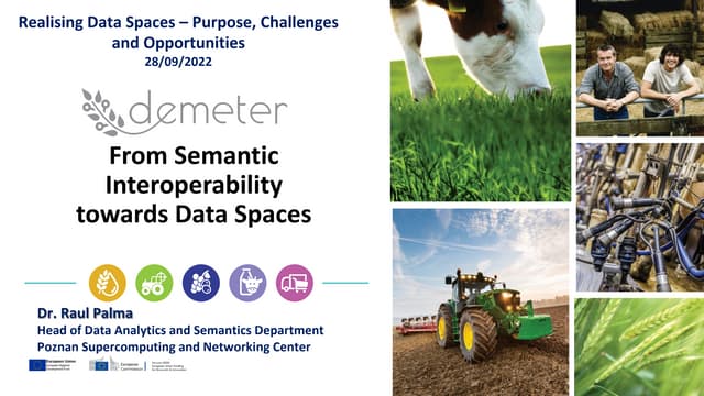 From Semantic Interoperability Towards Data Spaces Ppt