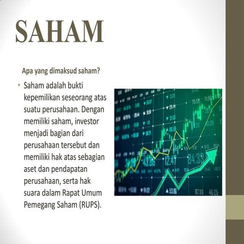 Pengetahuan dasar tentang saham dan pemahaman | PDF