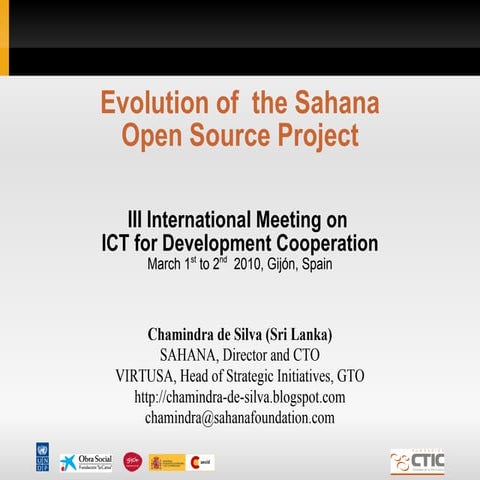 Evolution of the Sahana Open Source Project | ODP