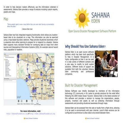 Sahana Eden brochure | PDF