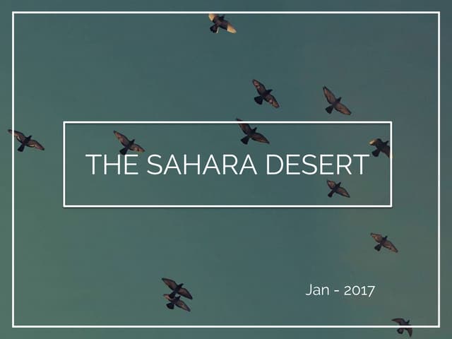 Slides on life in the deserts | PPTX