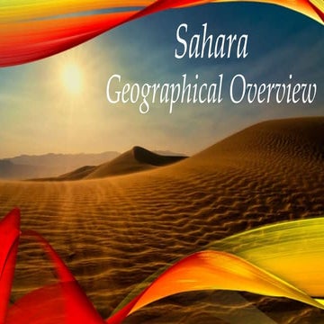 Sahara geographical overview | PPTX