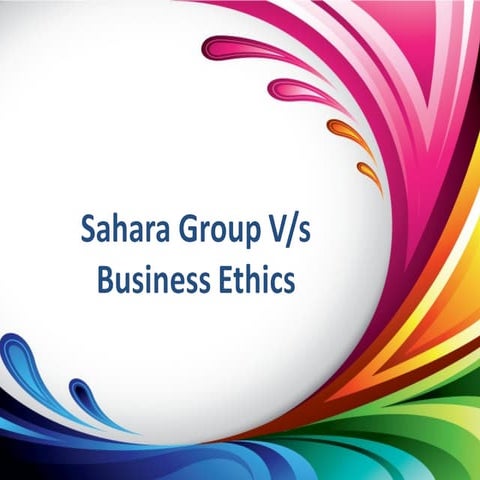 Sahara group v/s SEBI | PPT