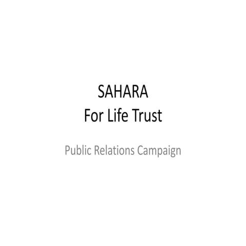 Sahara india | PPT