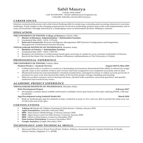 Sahil maurya resume | PDF
