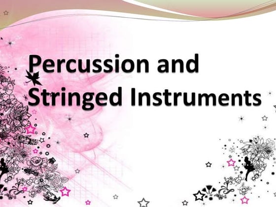 Percussion instruments | PPTX