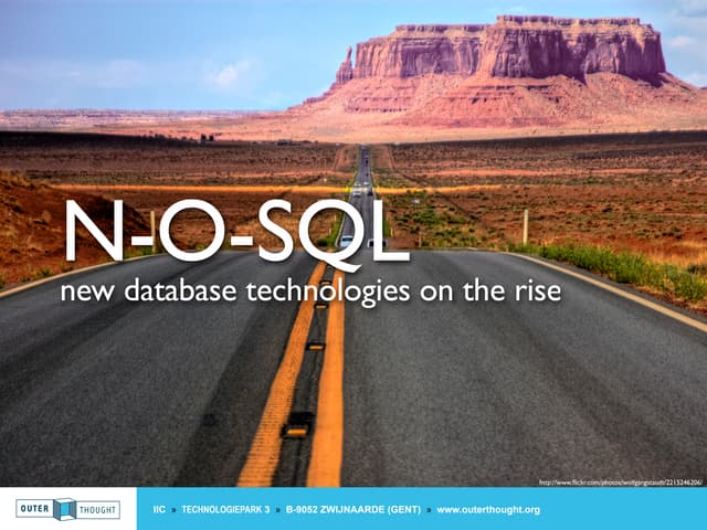 N-O-SQL, new database technologies on the rise | PPT N-O-SQL, new database technologies on the rise | PPT