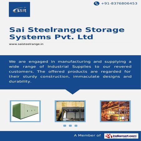 Sai steelrange-storage-systems-pvt-ltd | PDF