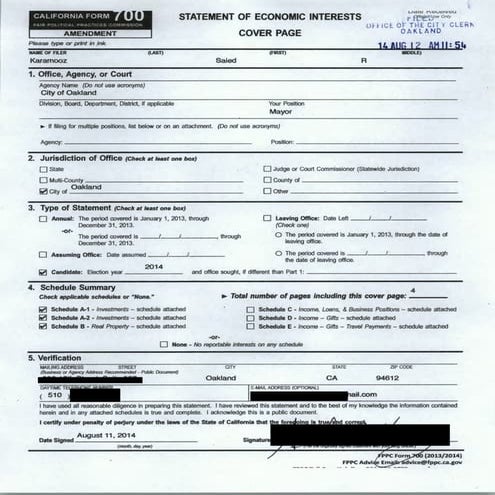Joe Tuman FPPC Form 700 | PDF