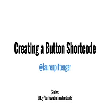 Creating a button shortcode | PPT
