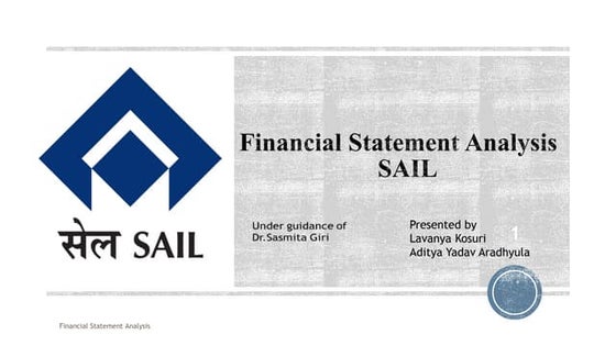 SAIL Analysis Report | PPTX | Business Accounting & Finance | Business