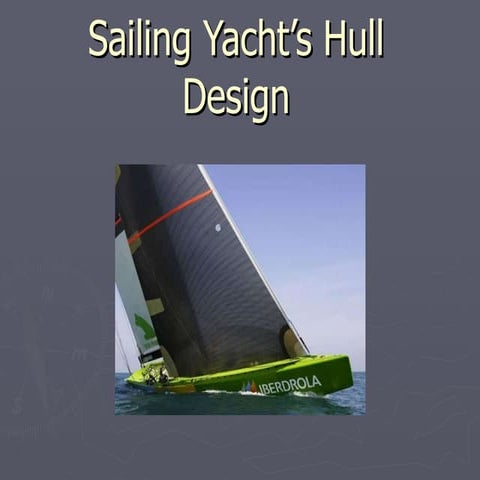 Sailing yacht’s hull design upright | PPS