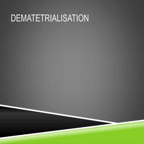 Dematerialisation | PPT