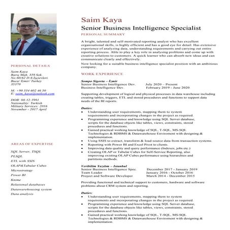 Saim Kaya CV | PDF
