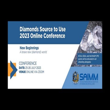 SAIMM Diamond Conference: MOR Rooikoppie Classification | PPTX