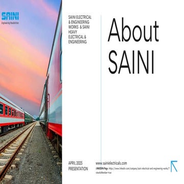 SAINI Electricals Providing solutions in Railways, Power, Oil & Gas ...