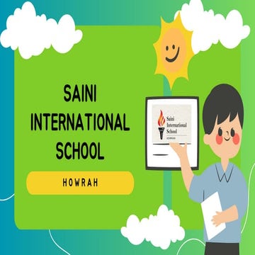 Saini International School Is Regarded As The Best CBSE School | PPT
