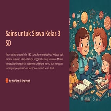 Pelajaran Sains untuk Siswa Kelas 3 SD.pptx