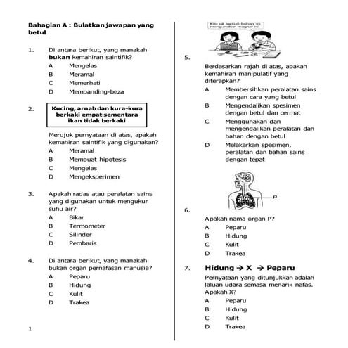 Sains tahun 4 | DOCX