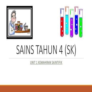 Sains tahun 4 (sk) unit 1 | PPTX