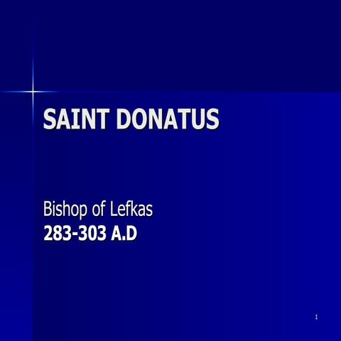 Saint Donatus | PPT