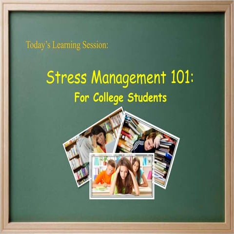 Stress Management 101 for College Students by Saint Francis of Assisi ...