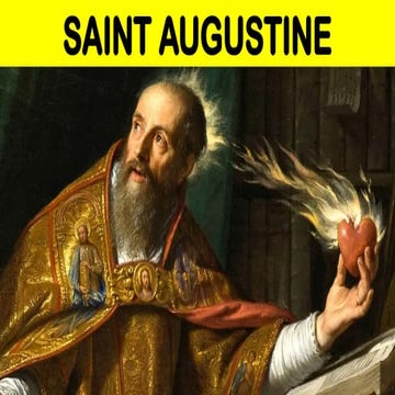 SAINT AUGUSTINE power point presentation | PPTX