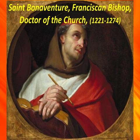 Saint Bonaventure, Franciscan Bishop, Doctor of the Church, (1221-1274 ...
