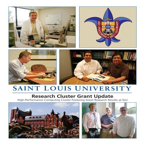 Saint Louis University: Research Cluster Grant Update Case Study | PDF