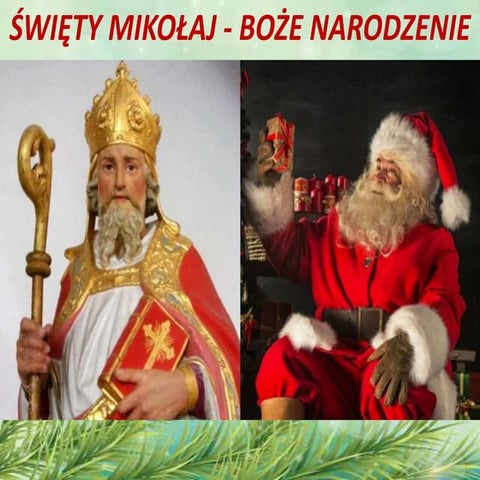 Saint Nicholas Santa Claus + Christmas (Polish) | PPTX
