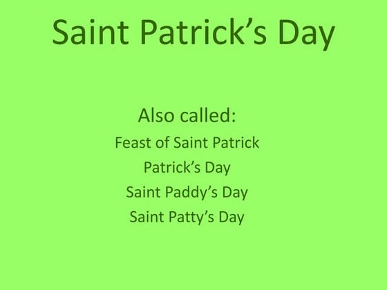 St. patrick s_day | PPT