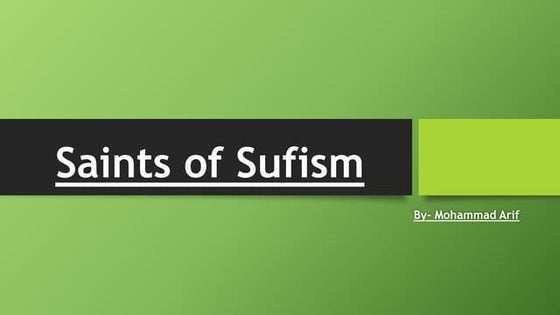 Sufism in india | PPT