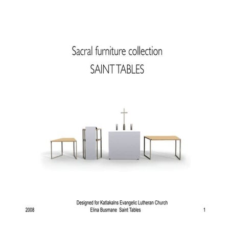 Saint Tables Collection | PDF
