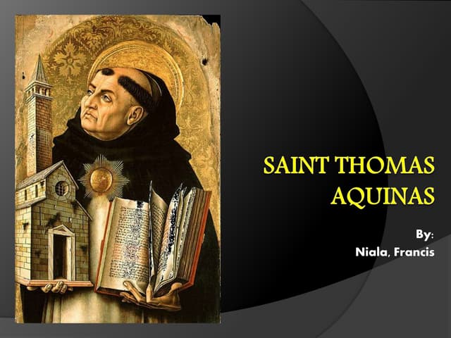 St. Thomas Aquinas Philosophy | PPTX | Christianity | Religion ...