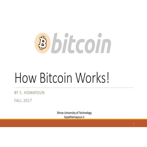 How Bitcoin Works? | PPT