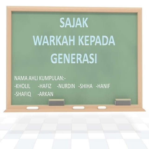 Sajak warkah kepada generasi | PPTX