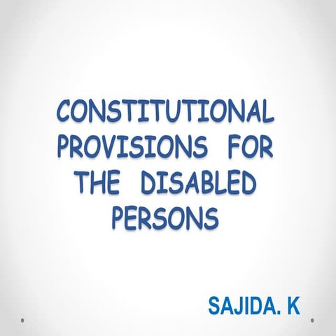 CONSTITUTIONAL PROVISIONS | PPTX