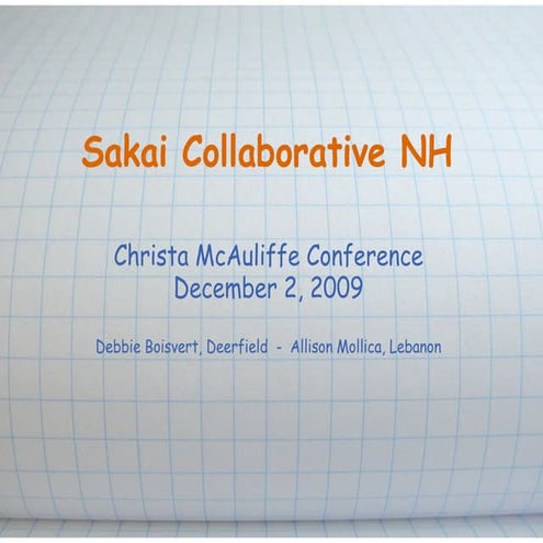 Sakai K-12 Collaborative | PDF