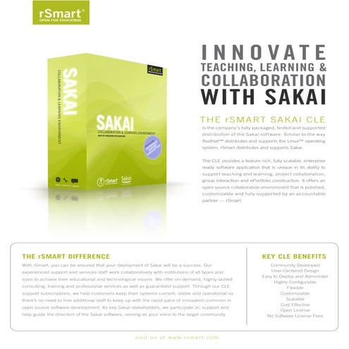 Innovate teaching, learning and collaboration with Sakai | PDF