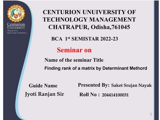 derogatory and non derogatory matrices | PPT