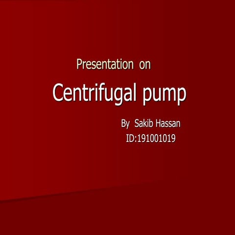 Centrifugal pump | PPT